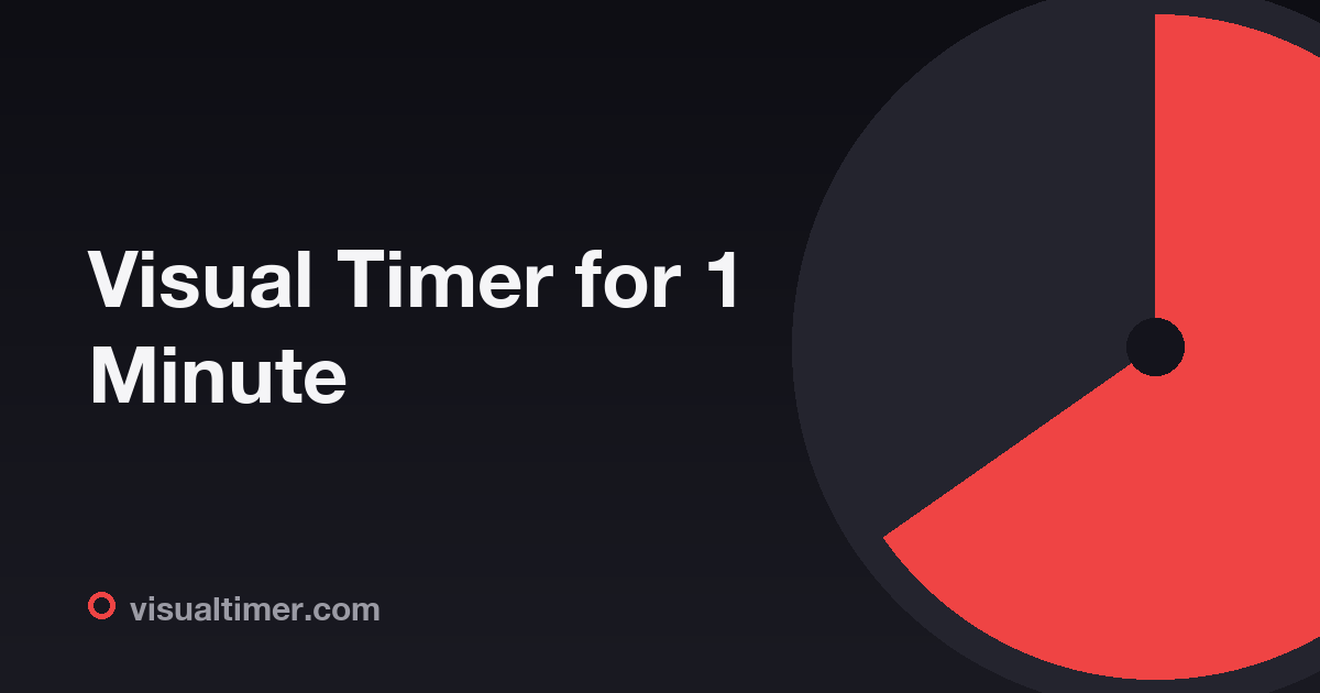 Visual Timer for 1 Minute | VisualTimer