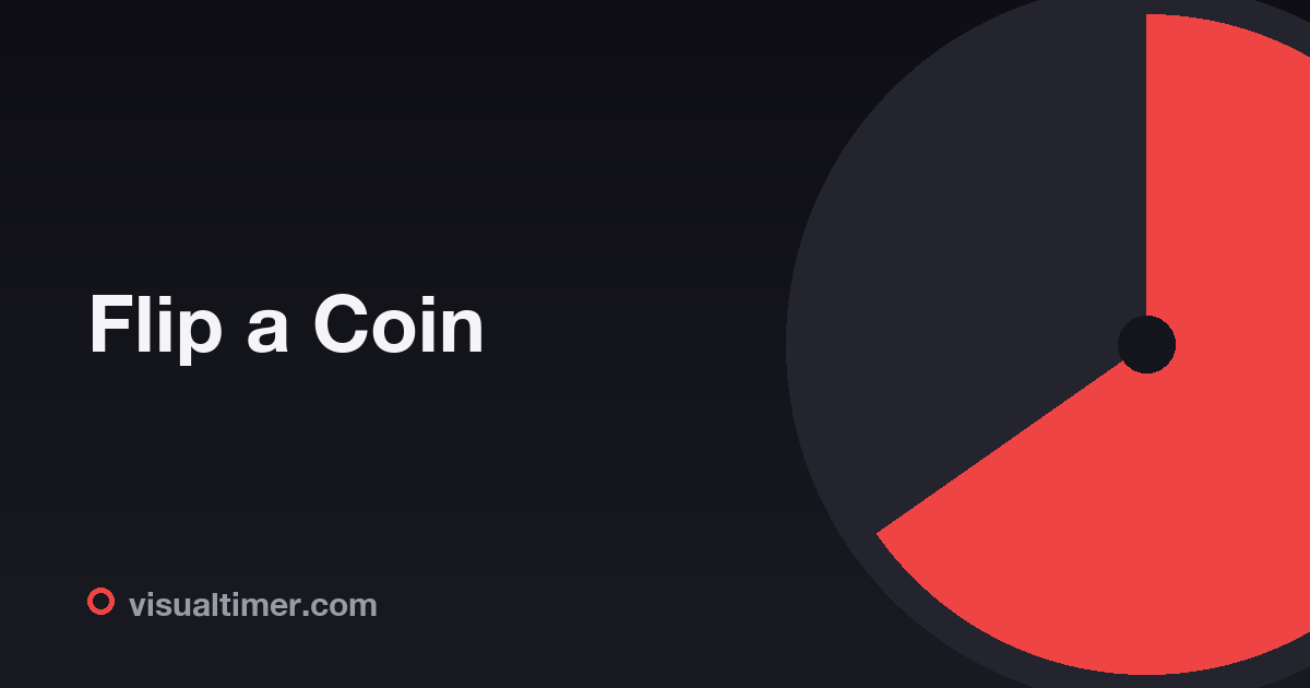 Flip a Coin - Online Coin Toss with Stats, Streaks & Charts