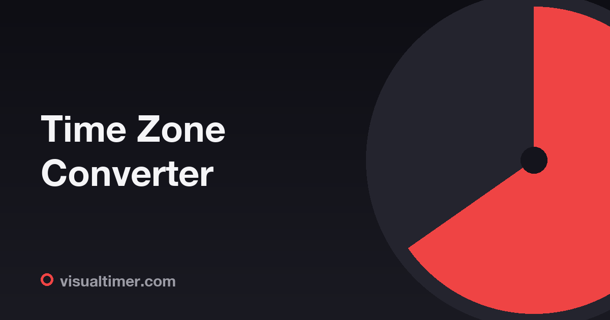 Time Zone Converter - Convert Time Between Time Zones